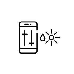 Humidity and temperature climate control using Vector Image