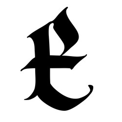 Old English Lowercase E