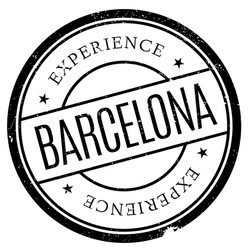 Barcelona stamp rubber grunge Royalty Free Vector Image