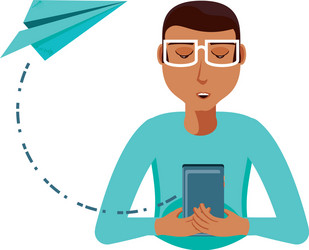 Paper Airplane Man Vector Images (over 1,200)