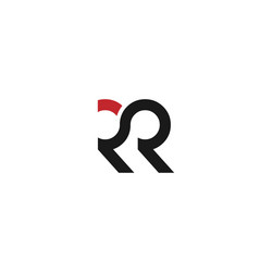 Rr letter designs for logo and icons Royalty Free Vector