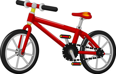 Funny boy cartoon riding bicycle Royalty Free Vector Image