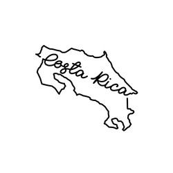 Costa Rica Outline Map Vector Images (over 360)