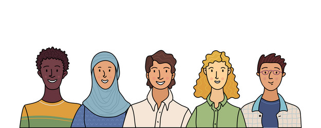 People Multicultural Cartoon Vector Images (over 6,100)