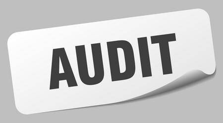 Audit sticker label Royalty Free Vector Image - VectorStock