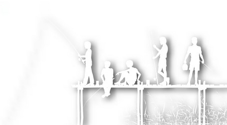 Freefall kids cutout Royalty Free Vector Image