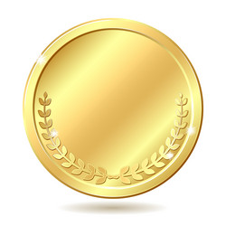 Gold coin Royalty Free Vector Image - VectorStock