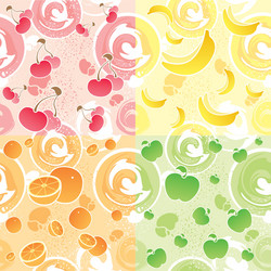 Fruit mix pattern 2 Royalty Free Vector Image - VectorStock