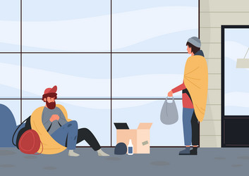 Poverty Cartoon Flat Vector Images (over 1,400)