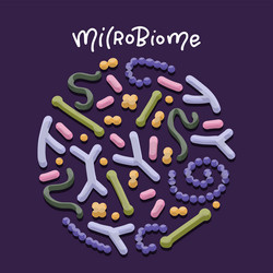 Gut Microbiome Vector Images (over 680)