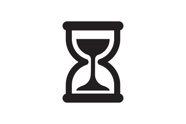 Wait icon sand glass watch time clock simple web Vector Image