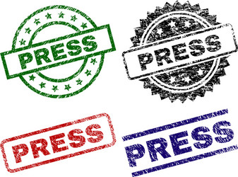 Cold pressed grunge rubber stamp Royalty Free Vector Image