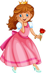 Beautiful princess Royalty Free Vector Image - VectorStock