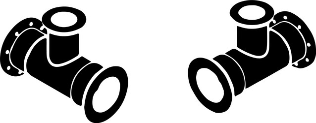 Water pipe icon isolated on white background Vector Image