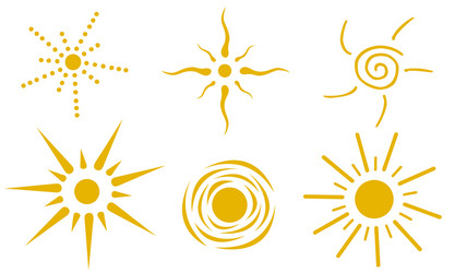Weather Collage Set Vector Images (over 250)