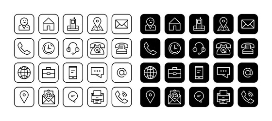 Business card contact icon Royalty Free Vector Image