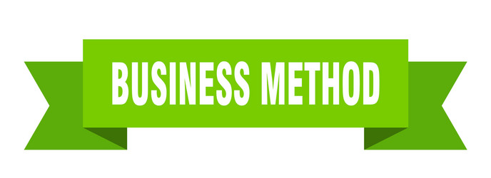 Business method ribbon paper band Royalty Free Vector Image