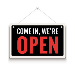 Sorry we are closed sign on door store business Vector Image