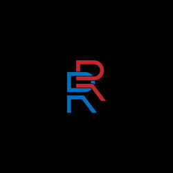 Rr letter designs for logo and icons Royalty Free Vector