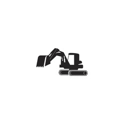Excavator icon Royalty Free Vector Image - VectorStock