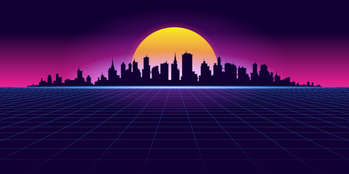 Synthwave Vector Images (over 3,400)
