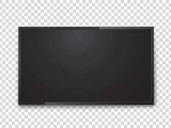 Realistic detailed 3d led tv screen Royalty Free Vector
