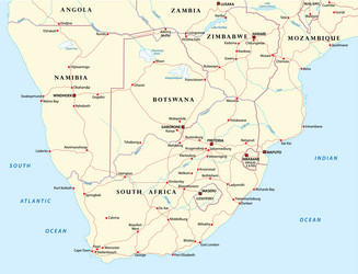 South Africa Road Map Vector Images (over 140)
