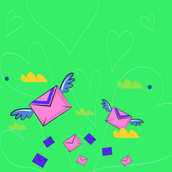 Symbol Flying Email Vector Images (over 2,500)