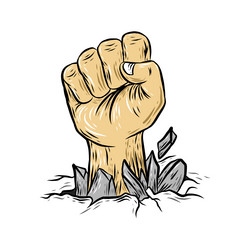 Fist Smash Punch Vector Images (78)