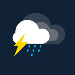 Heavy rain icon Royalty Free Vector Image - VectorStock