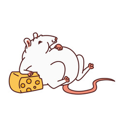 Cute Fat Rat Vector Images (over 210)