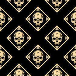 Seamless pattern with gold chain Royalty Free Vector Image