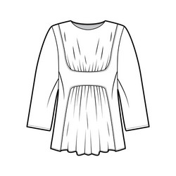 Blouse Technical Drawing Vector Images (over 3,900)
