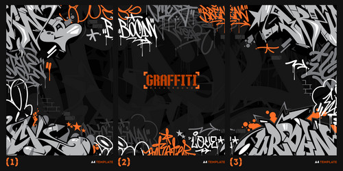 Trendy abstract word mals graffiti style font Vector Image