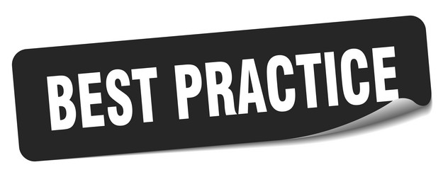 Best practice sticker label Royalty Free Vector Image