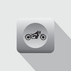 Chopper motorcycle icon Royalty Free Vector Image