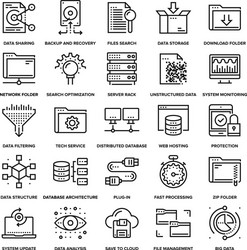 Data management Royalty Free Vector Image - VectorStock