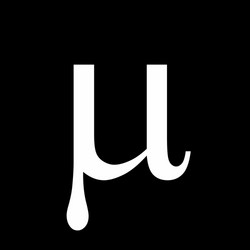 Mu greek letter icon Royalty Free Vector Image