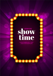 Retro style cinema premiere sign Royalty Free Vector Image