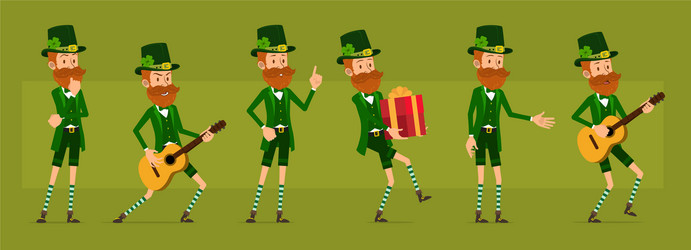 Set of irish characters Royalty Free Vector Image