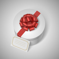 Red ribbon bow Royalty Free Vector Image - VectorStock