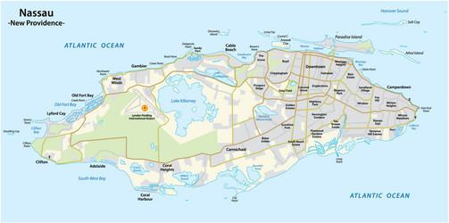 Map Nassau Bahamas Vector Images (over 130)