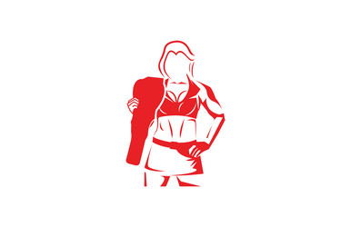 Female Wrestler Vector Images (55)