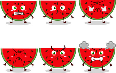 Slice Watermelon Angry Vector Images (50)