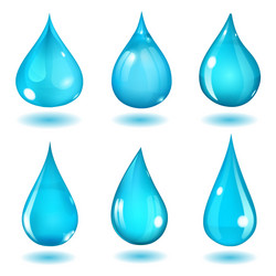 Colorful drops set Royalty Free Vector Image - VectorStock