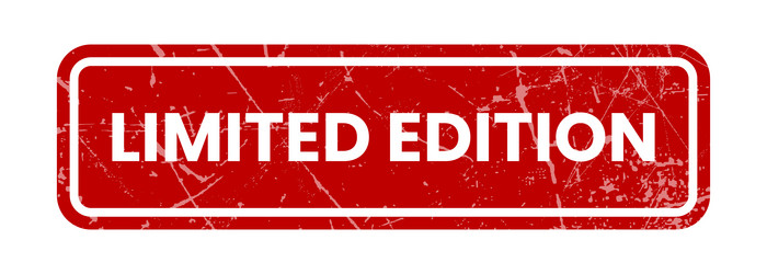 Limited edition badge stamp rubber award badge Vector Image
