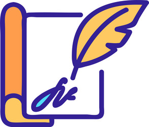 Writing evolution text Royalty Free Vector Image