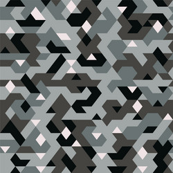 Abstract geometric seamless camouflage pattern Vector Image