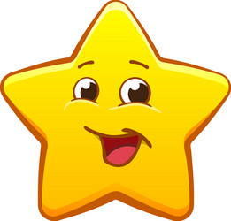 Happy cartoon star student graduation Royalty Free Vector