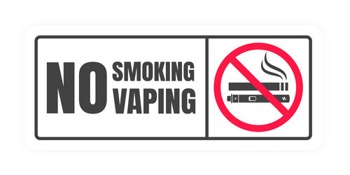 No smoking vaping sign Royalty Free Vector Image